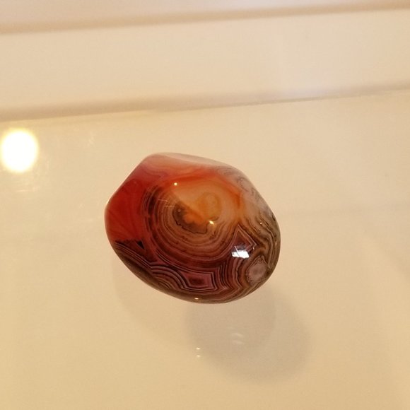 Accents | Red Banded Agate Polished Natural Stone | Poshmark
